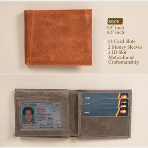 Baseball Wallet, Personalized Leather Wallet for Boys, Custom Wallet ...