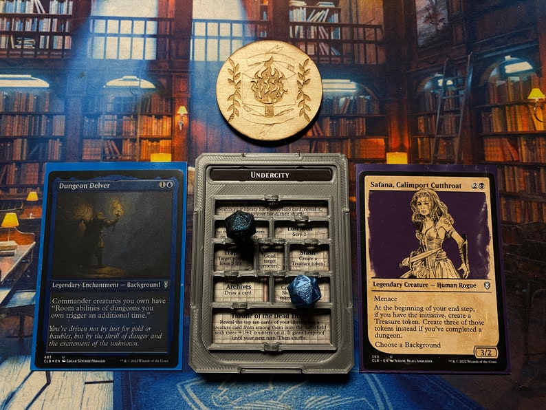 The Undercity: Standard Size - Magic the Gathering Dungeon Token - 3D ...