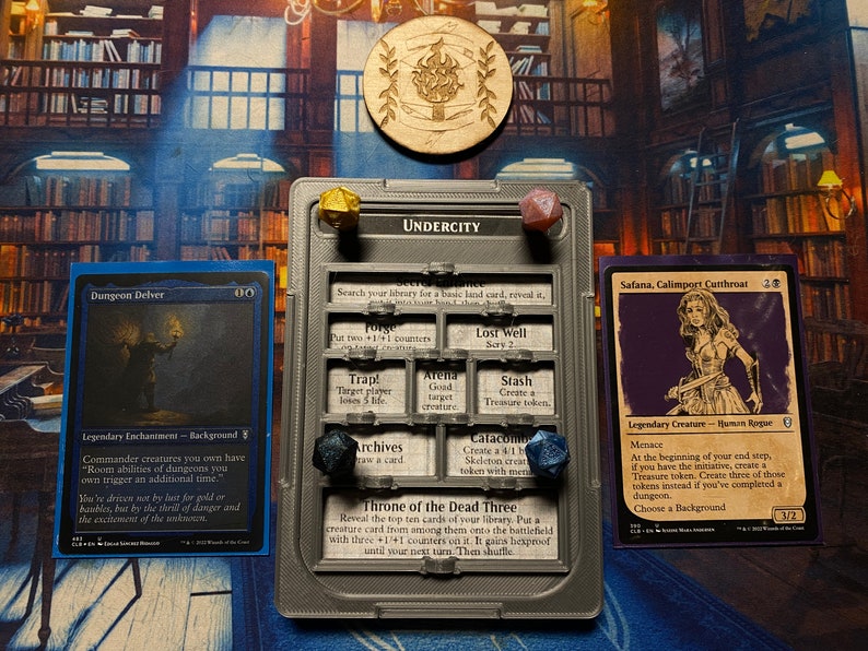 The Undercity: Oversized - Magic the Gathering Dungeon Token - 3D ...