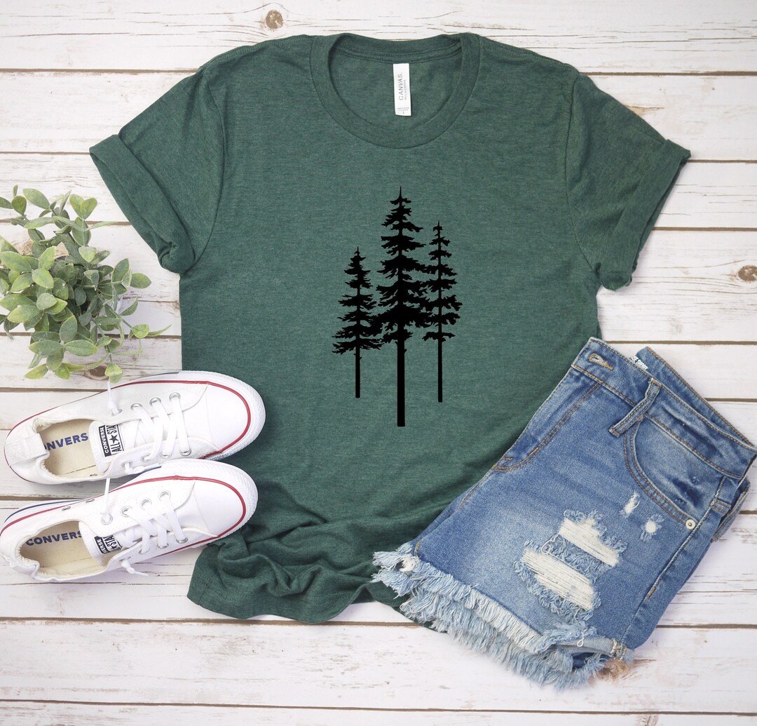 Pine Tree Shirt, Tree Shirt, Forest Shirt, Camping Gifts, Pine Tree ...