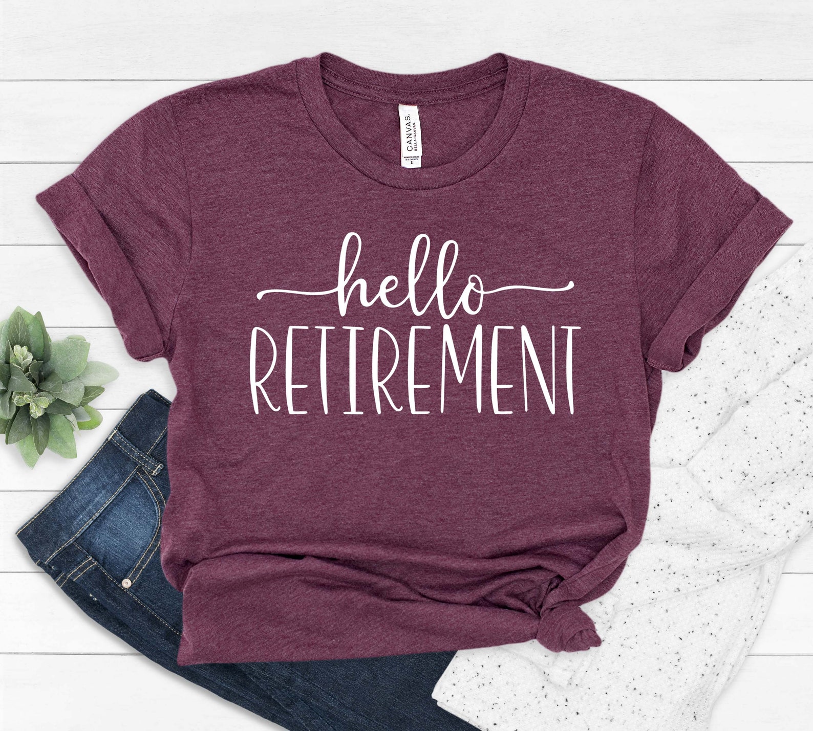Hello Retirement Shirt, Retirement Gifts for Women, Retirement Party ...