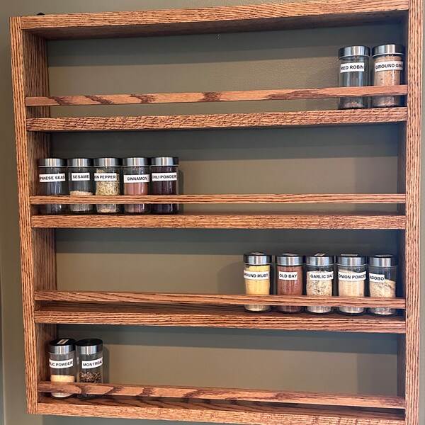 Spice Rack Wall Mount - Etsy