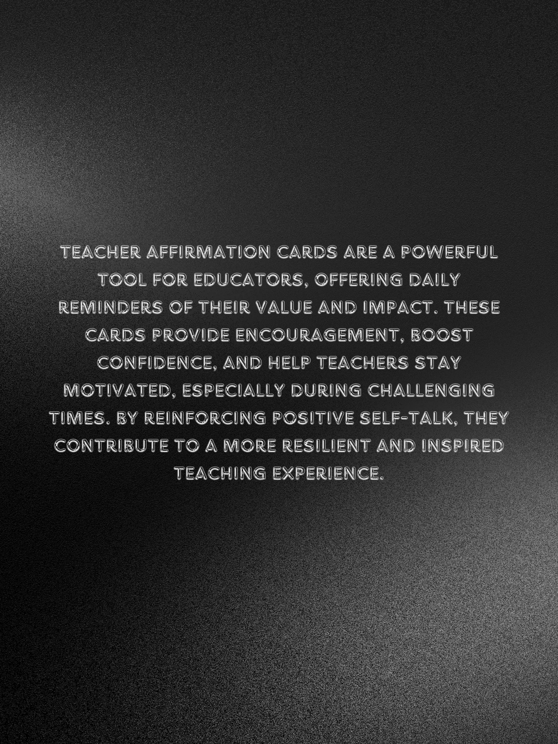 Printable Inspirational Cards for Teachers 40 Motivational Cards for ...