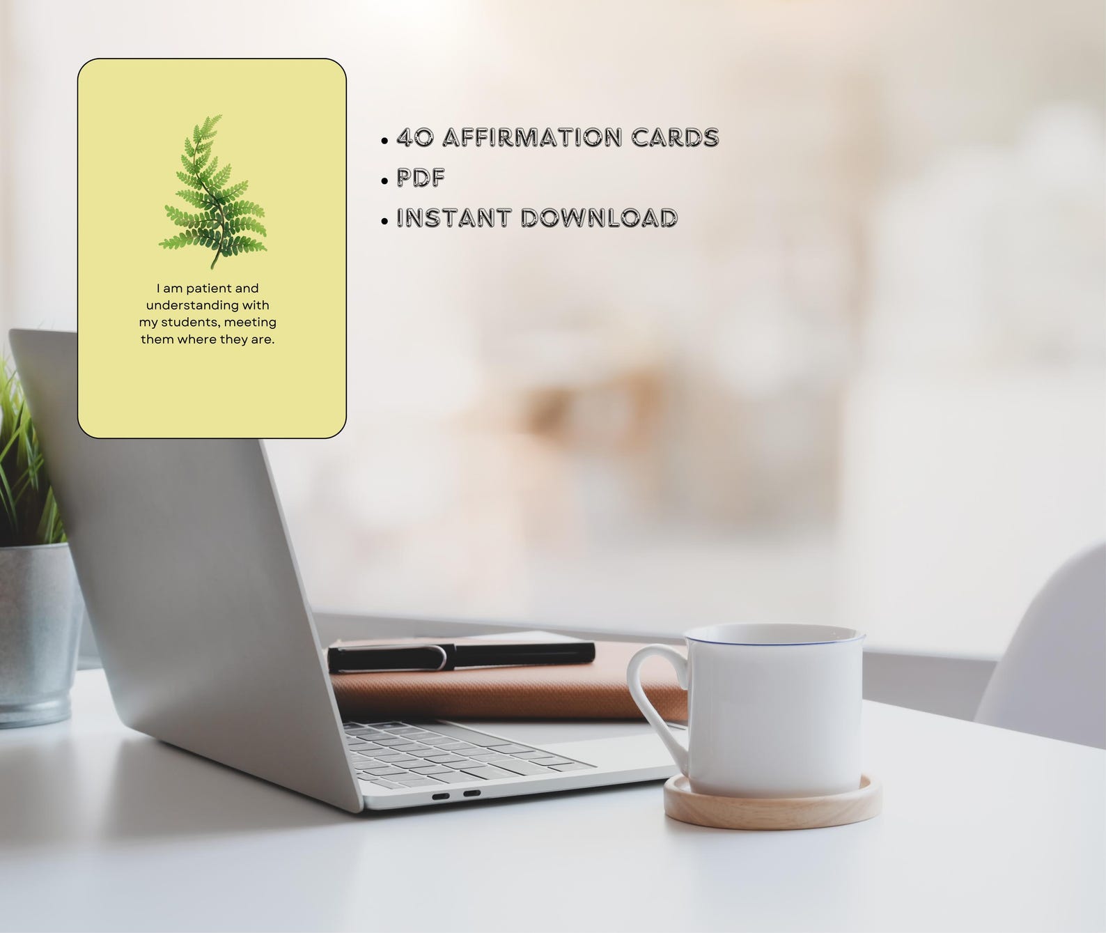 Printable Inspirational Cards for Teachers 40 Motivational Cards for ...