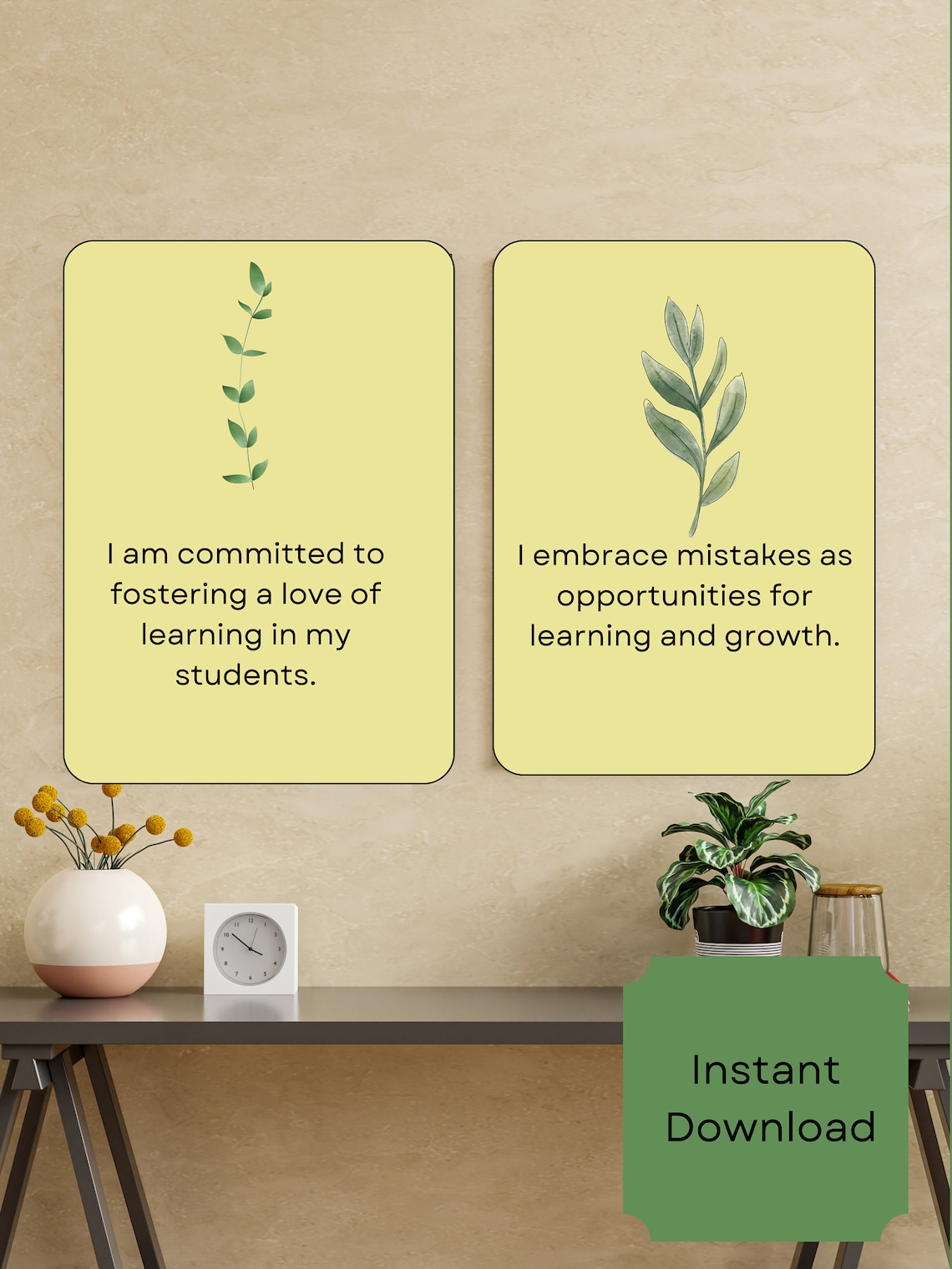 Printable Inspirational Cards for Teachers 40 Motivational Cards for ...