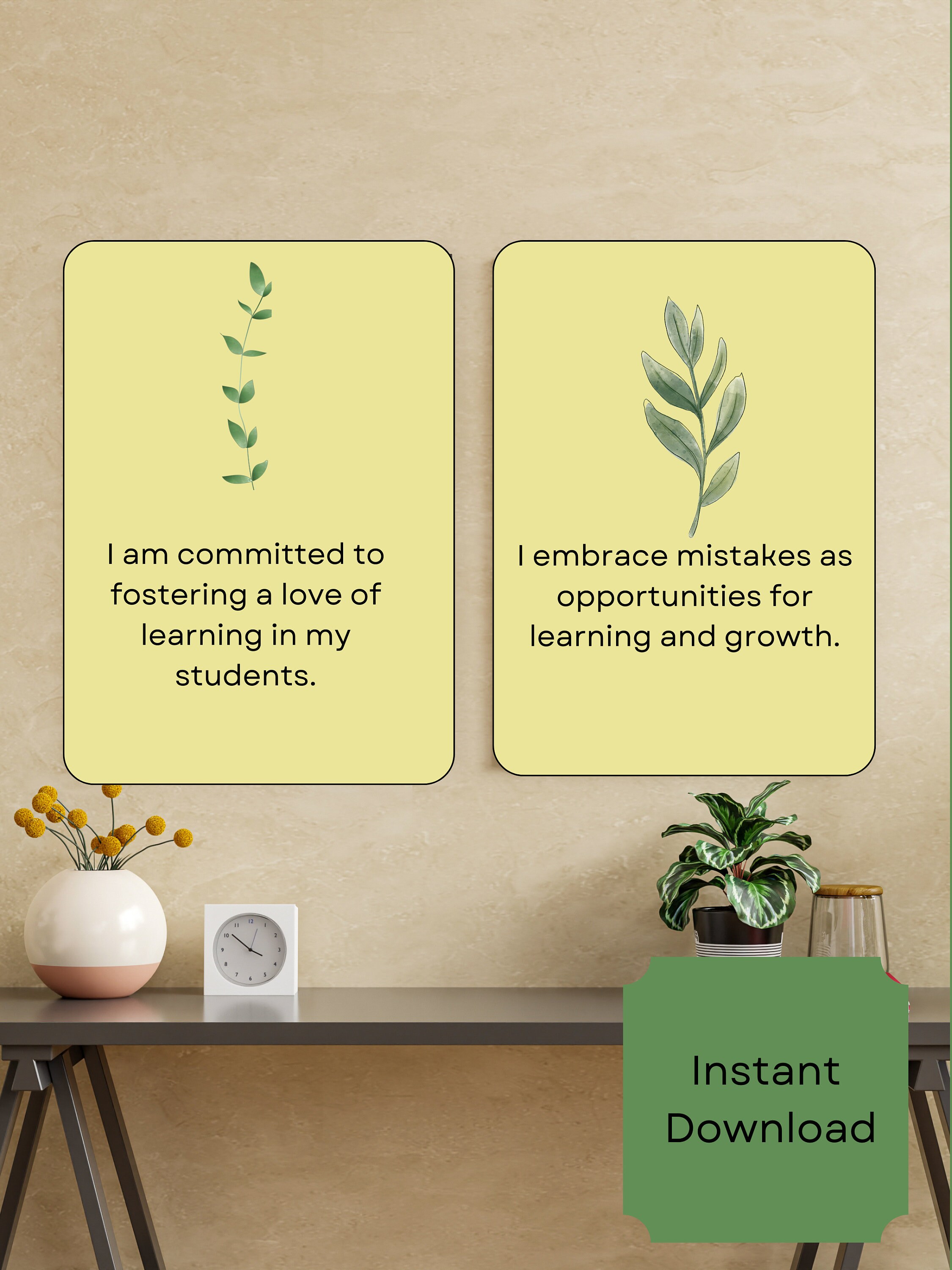 Printable Inspirational Cards for Teachers 40 Motivational Cards for ...