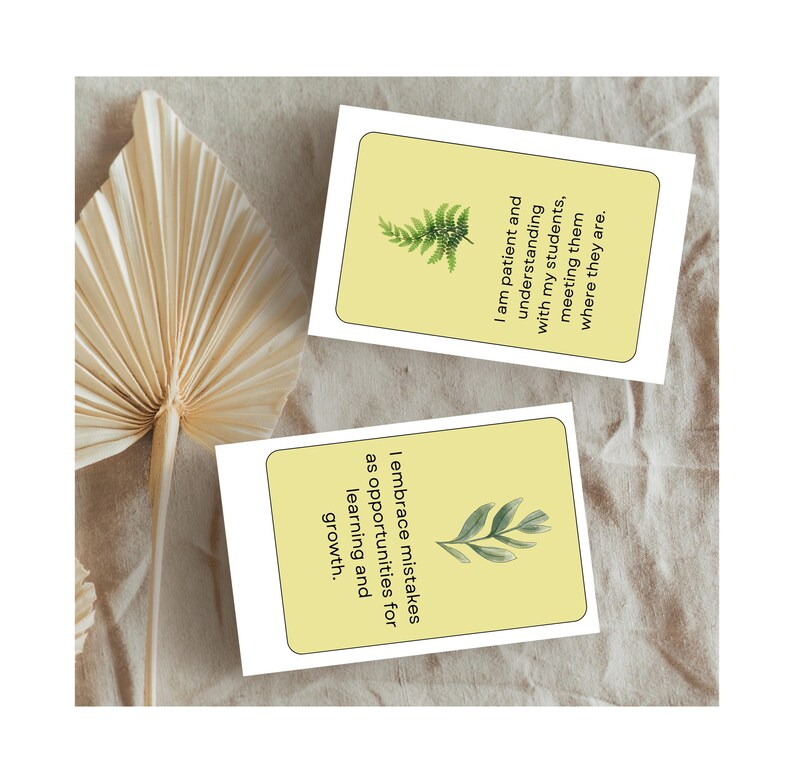 Printable Inspirational Cards for Teachers 40 Motivational Cards for ...