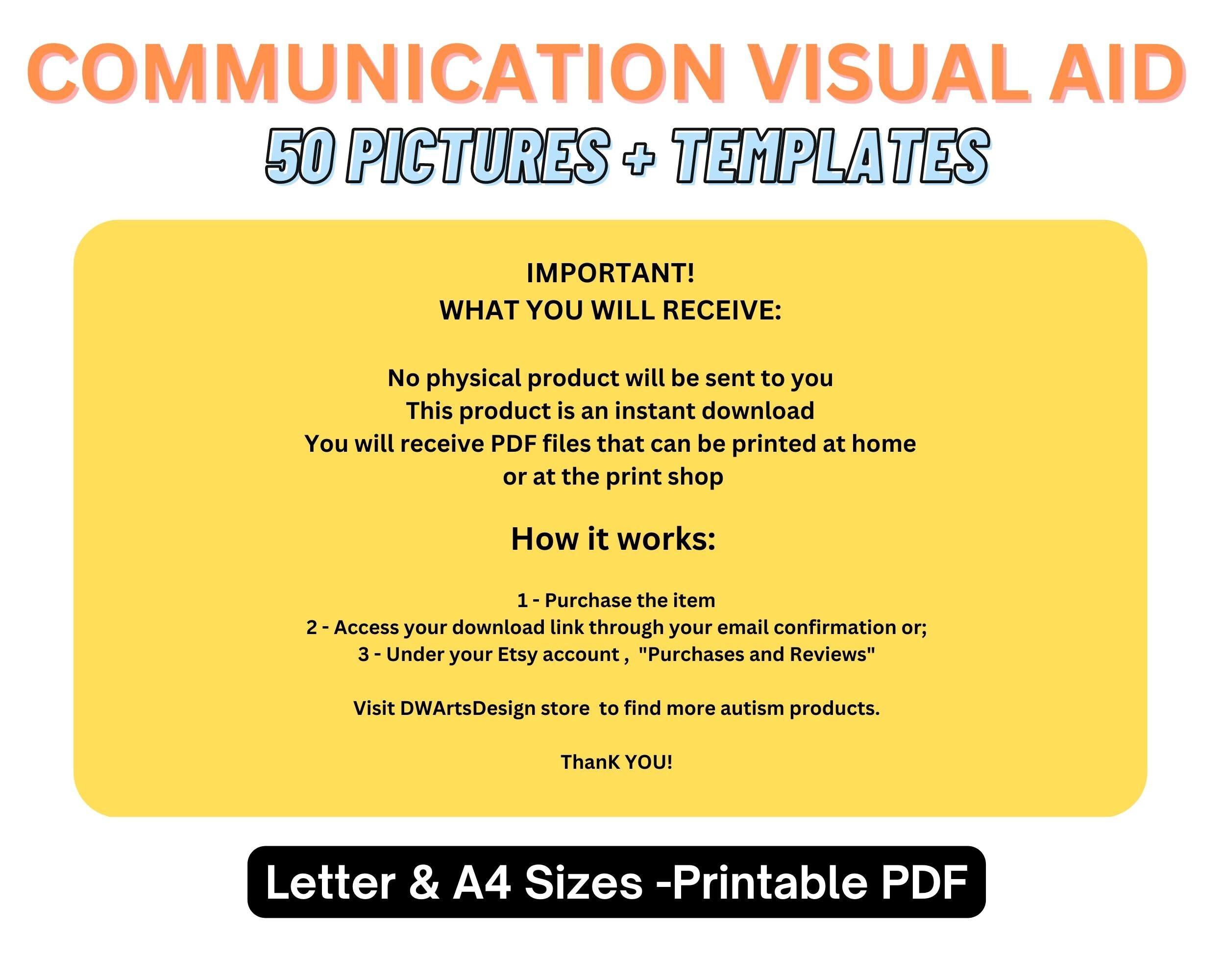 Autism Visual Aid | Chore and Routines | Picture Communication Cards ...