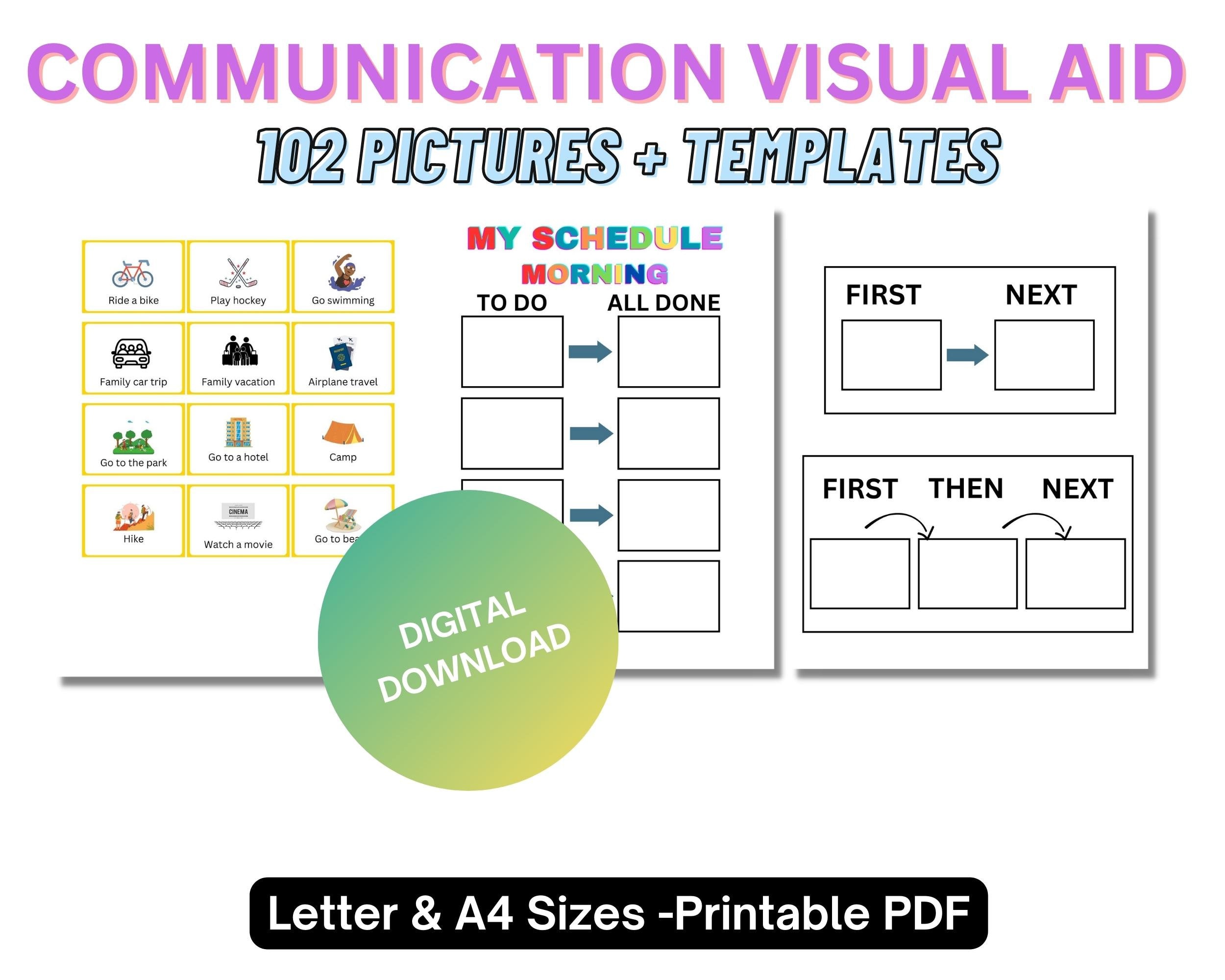 Autism Communication, Printable PECS, Special Educational, Homeschool ...