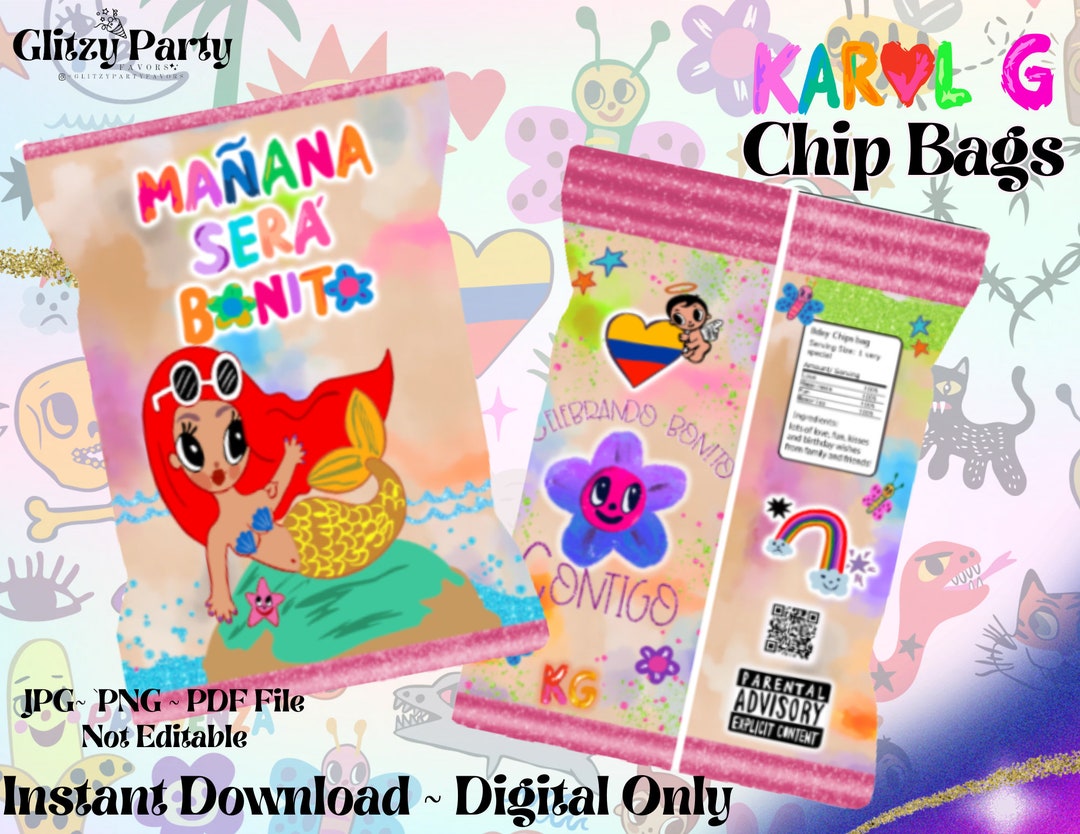 Mañana Sera Bonito Chip Bag Wrapper - Etsy