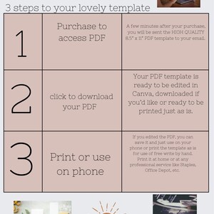 Digital Daily Planner Minimalist Printable Template Personal ...