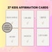 Kids Positive Affirmations, Daily Meditation Manifestation Cards ...