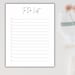 Minimalist Blank To-do List Template, Digital Productive Daily Note ...