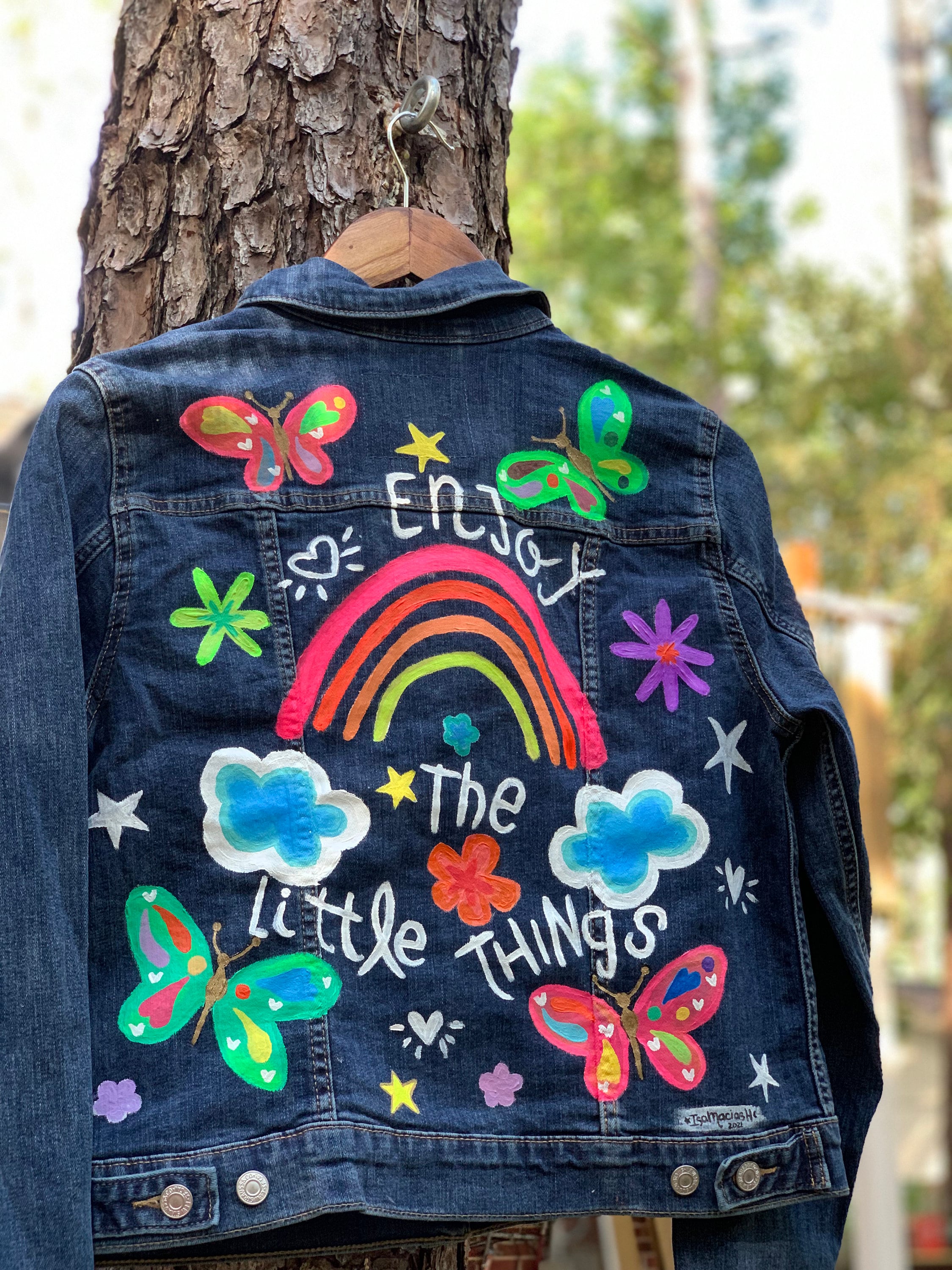 Custom Hand Painted Jacket, Original, One of a Kind Jacket, Hand ...