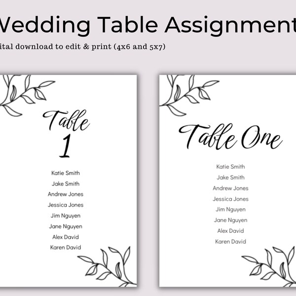 Table Assignment - Etsy
