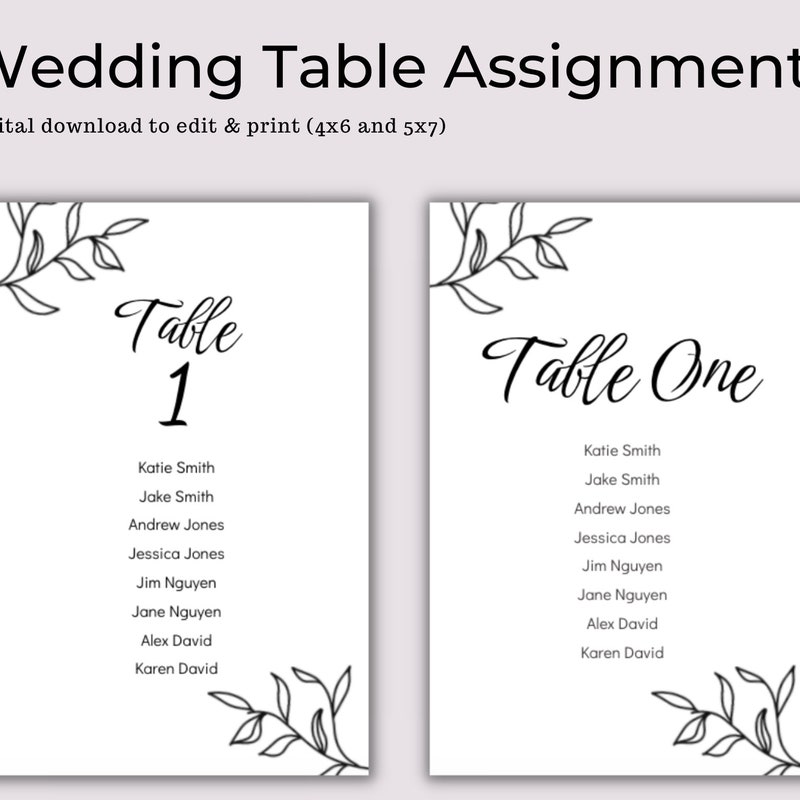 Table Assignment - Etsy