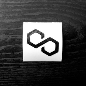 Polygon Carbon Fiber Wrap Vinyl Decal Crypto Polygon Logo Vinyl for Car ...
