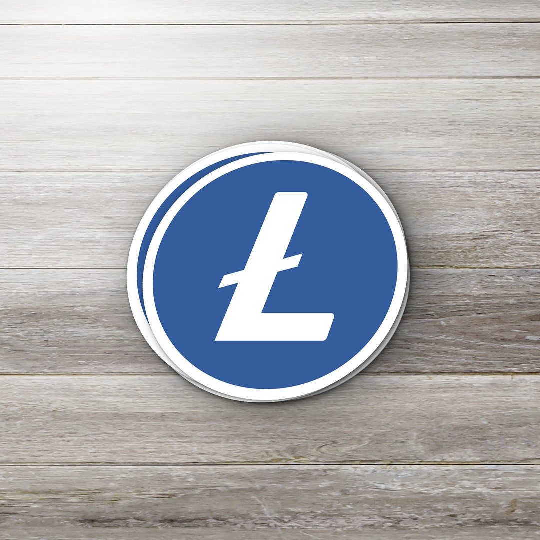 Litecoin Logo Vinyl Sticker: Waterproof Crypto Decal - Etsy