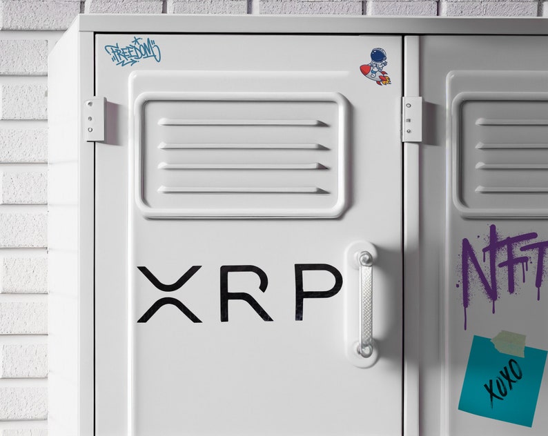 XRP Logo Carbon Fiber Vinyl Decal: Waterproof Crypto Sticker - Etsy