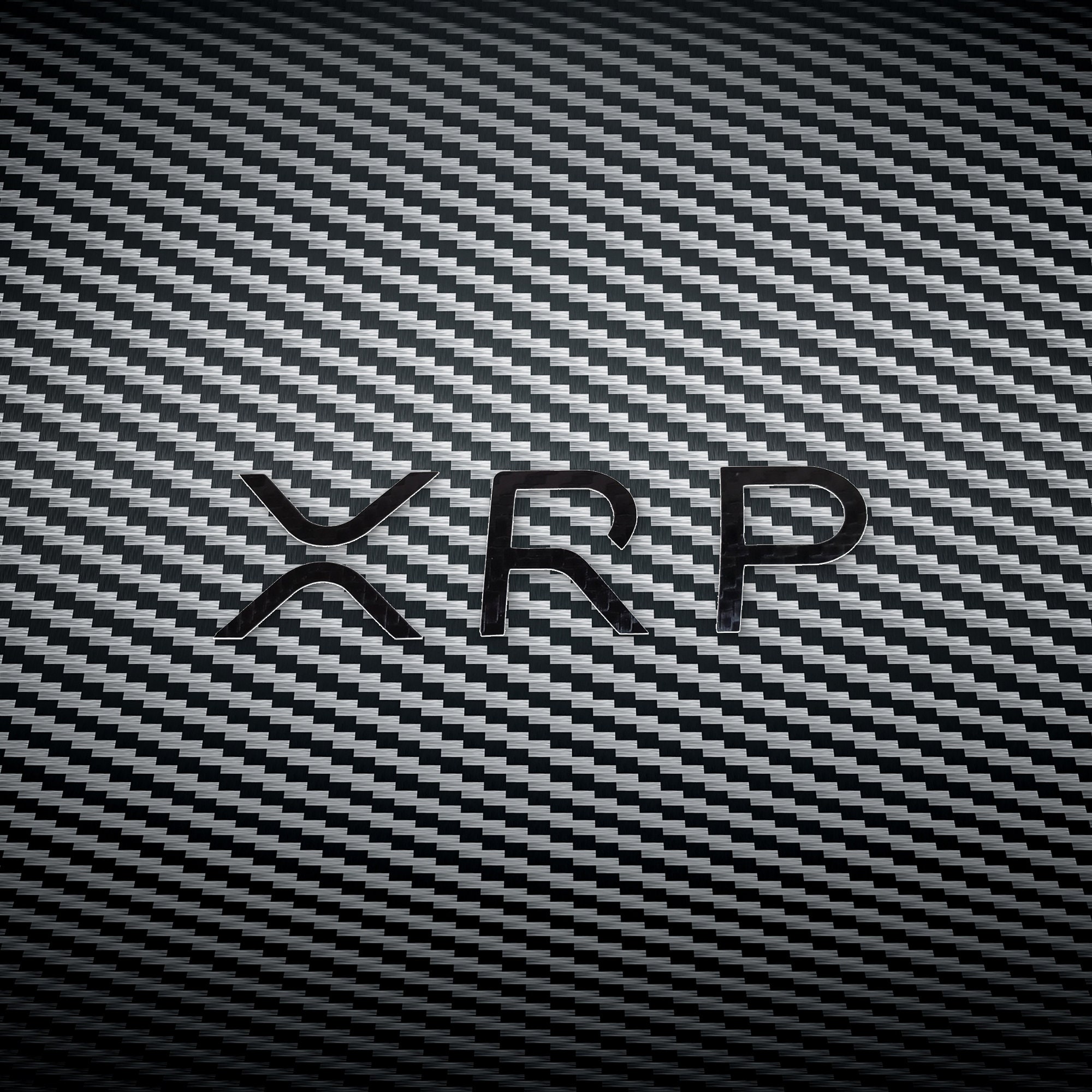 XRP Logo Text Carbon Fiber Wrap Vinyl Decal Cryptocurrency XRP Vinyl ...