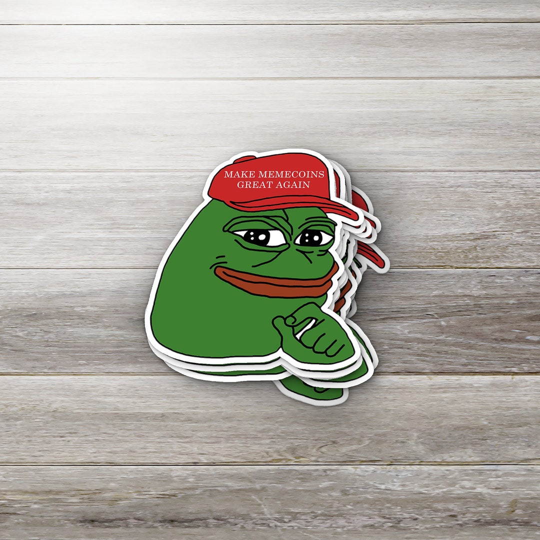 Pepe Vinyl Sticker | Crypto Vinyl Sticker | Laptop Tablet Notebook ...