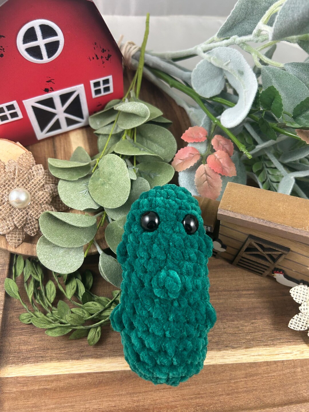 Peter the Pickle Plushie, Desk Decor - Etsy