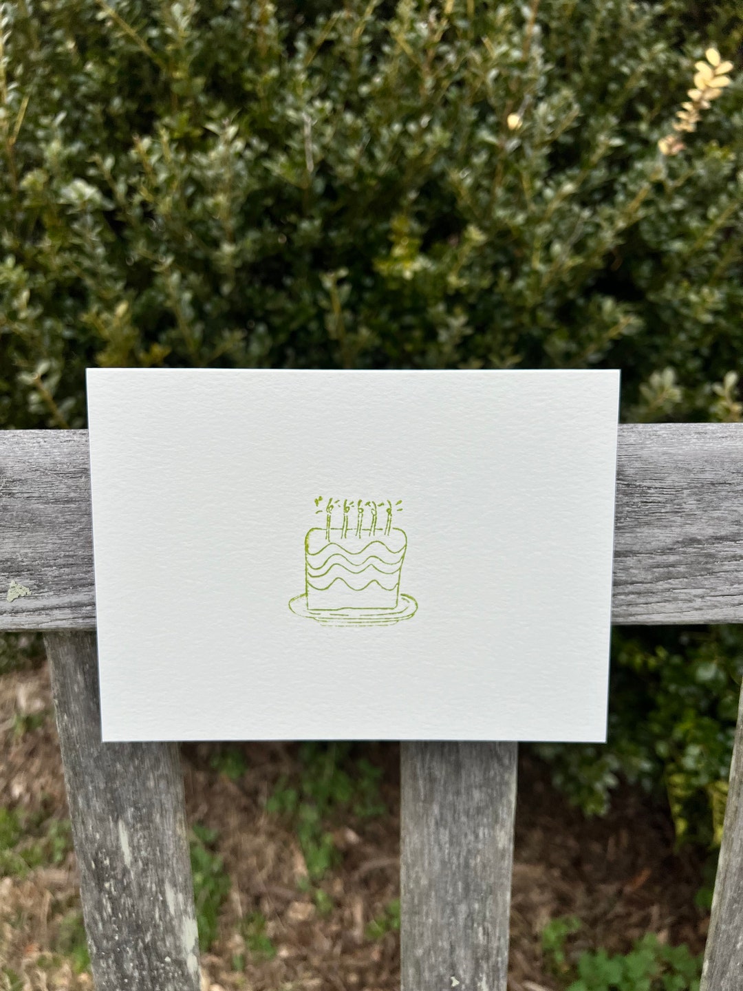 Happy Birthday Cake Card - Etsy