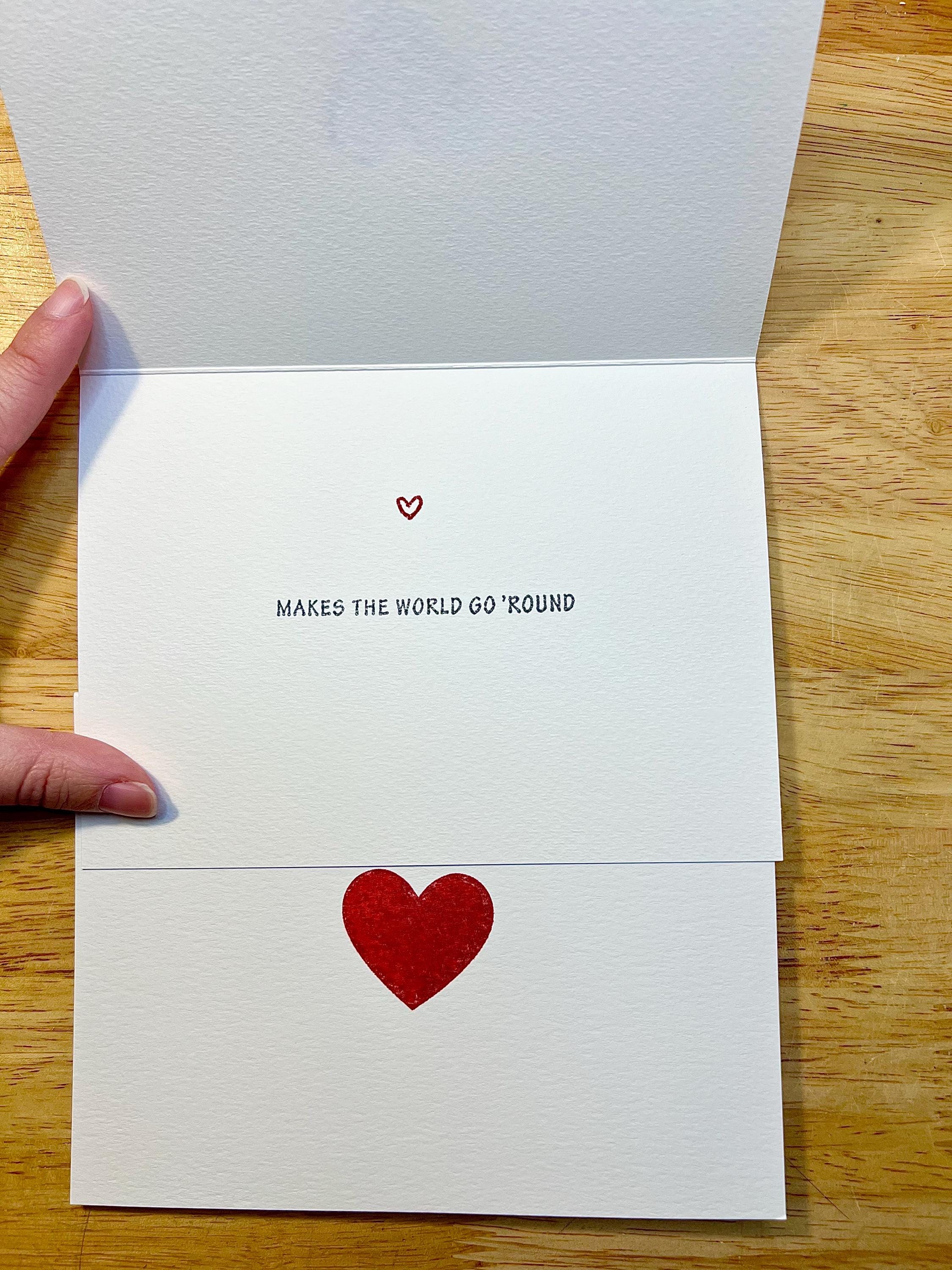 Big & Little Heart Card - Etsy