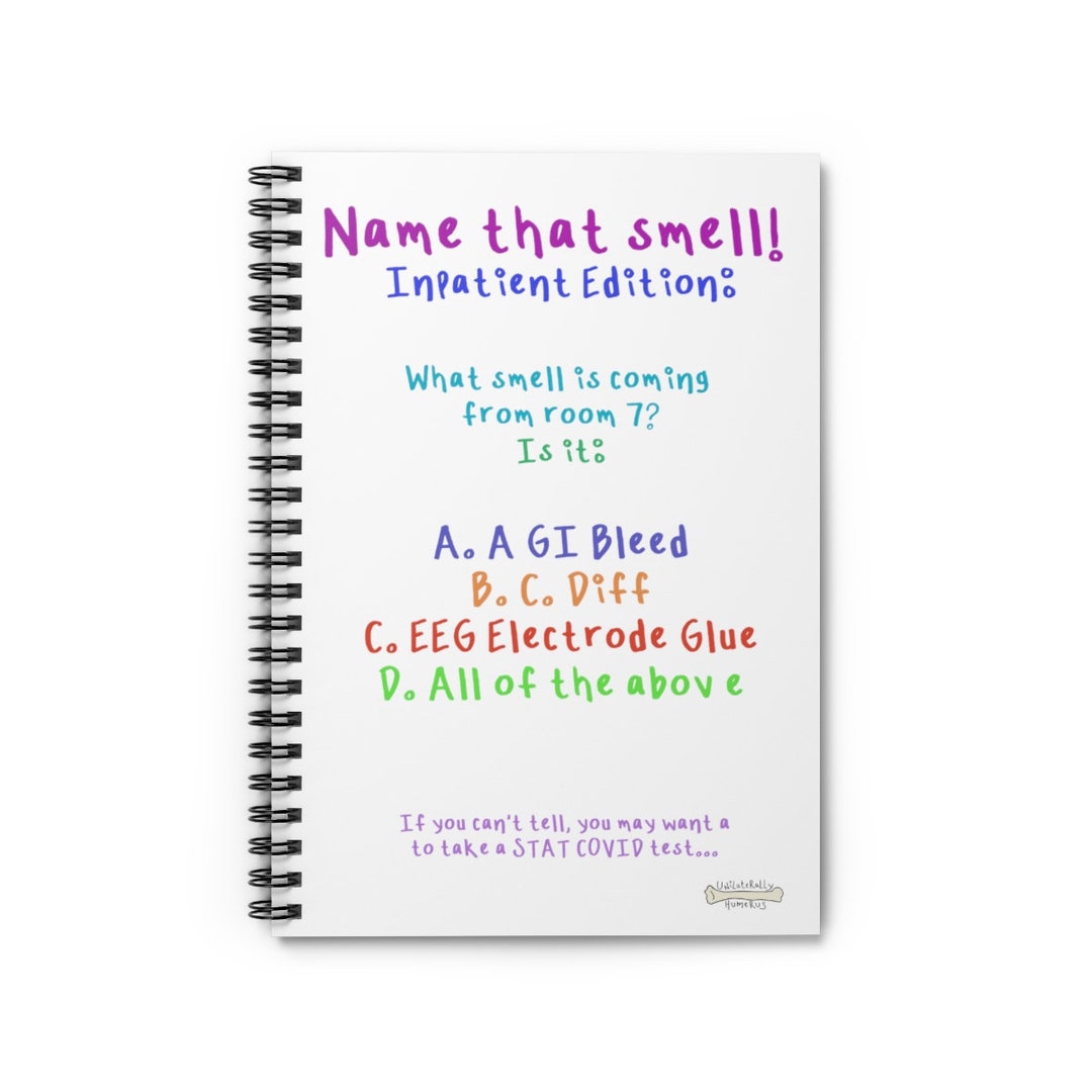 Name That Smell Spiral Notebook Ruled Line - Etsy