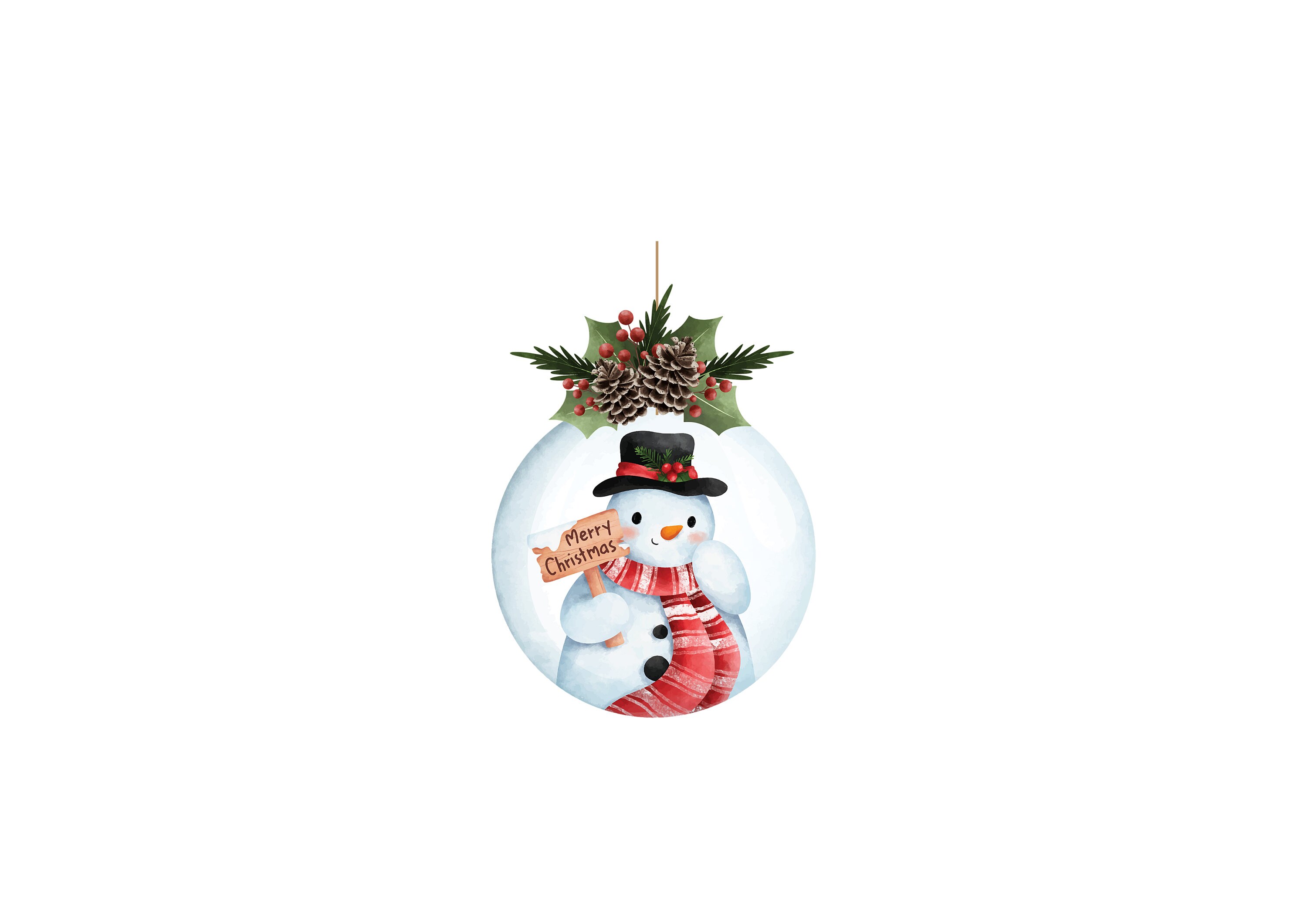Christmas Snow Globe Clipart, Crystal Ball Clipart, Winter Snow Globe ...