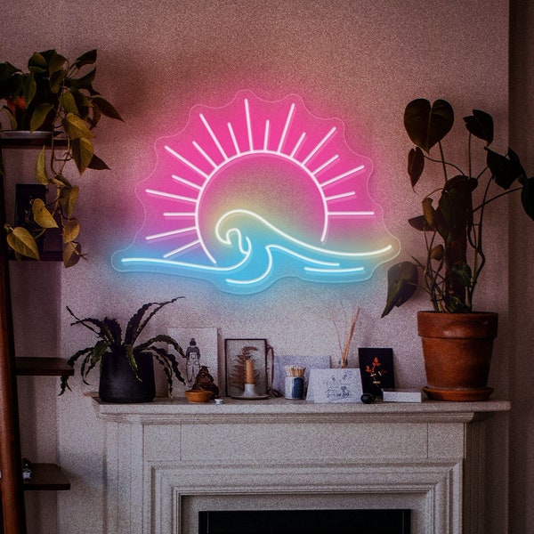 Wave Neon Sign - Etsy