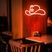 Cow Hat Neon Sign, Cowgirls Light Sign, Custom LED Light, Cowboy Hat ...