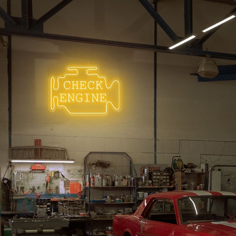 Check Engine Light Sign - Etsy