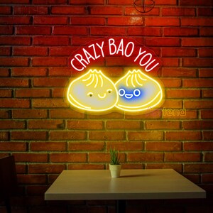 Dumpling Led Neon Sign, Dumpling Chinese Restaurant Store Wall ...