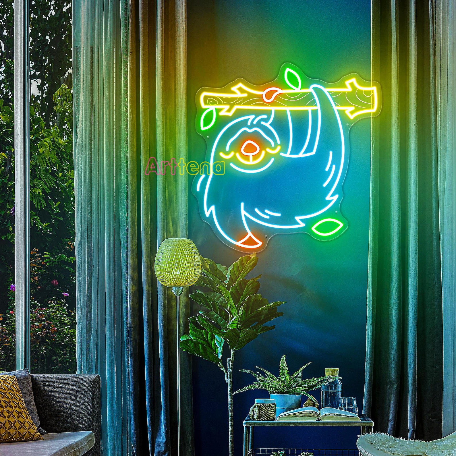 Sloth Neon Light, Sloth Decor, Animal Neon Sign Bedroom Decor, Gifts ...