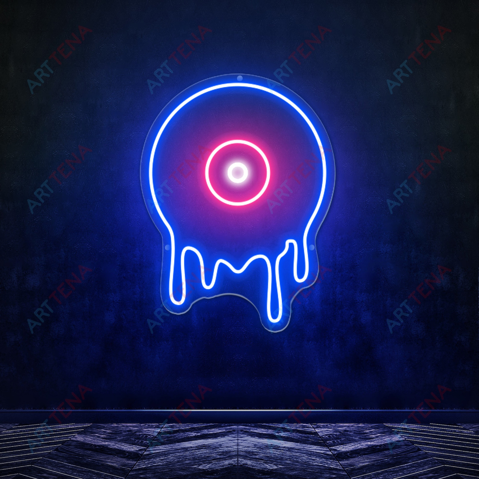 Melting Vinyl Record LED Neon Sign, Music Wall Decor - Etsy