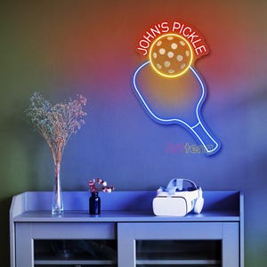 Custom Name Pickle Ball Neon Sign Custom Name Neon Sign Pickle Ball ...