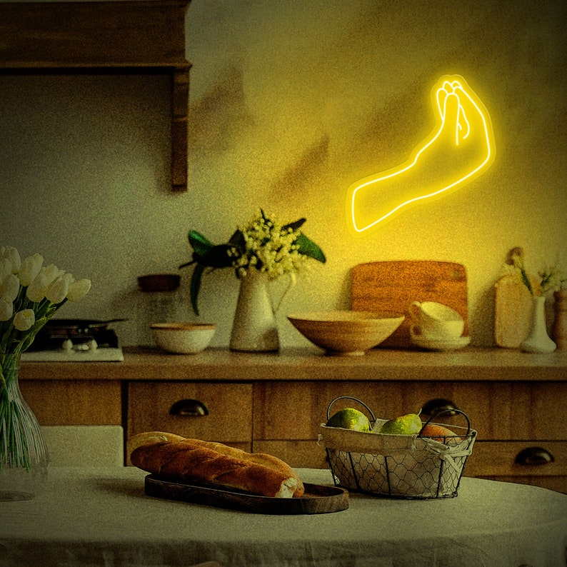 Italian Hand Gesture Sign Italy Neon Sign Classic Italian - Etsy