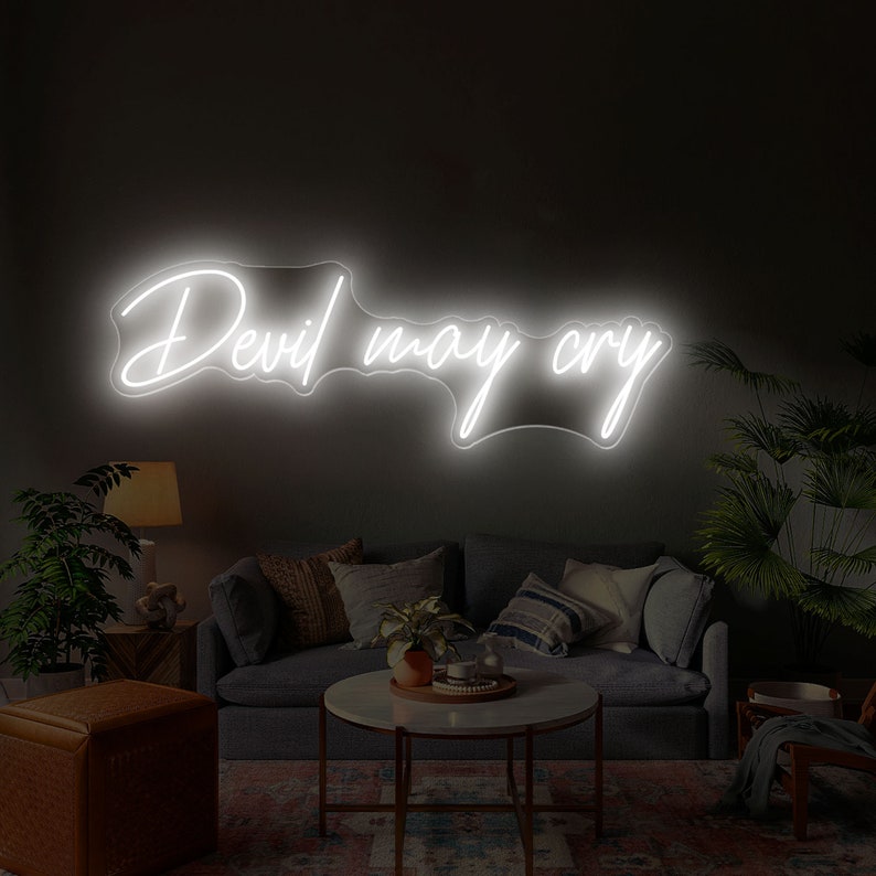 Devil May Cry Neon Sign Custom Neon Sign Bedroom Neon Bar - Etsy