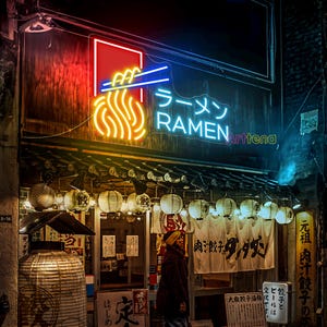 Japanese Ramen Neon Sign, Neon Ramen Sign, Ramen Bowl Neon Sign ...