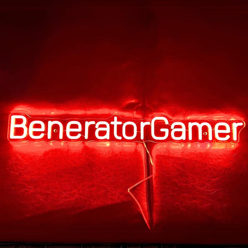 Custom Gamer Name Neon Sign, Personalized Name Tag Gift, Custom ...