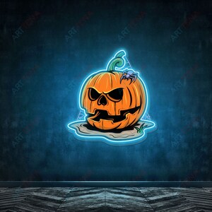 Pumpkin Neon Sign, Halloween Neon Sign, Halloween Pumpkin Decoration ...