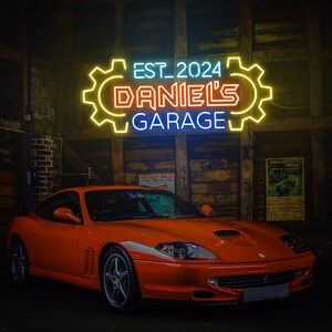 Custom Garage Neon Sign Car Garage Car Service Decor Auto Shop ...