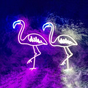 Flamingo Neon Sign, Animal Neon Sign, Custom Neon Sign, Wedding Neon ...
