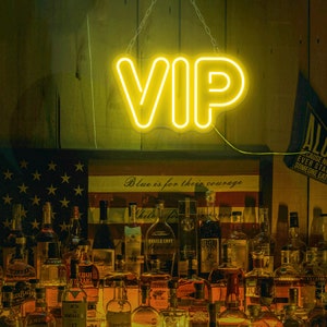 VIP Neon Sign Vip Lounge Bar Neon Sign Club Neon Sign Bar Neon Sign ...