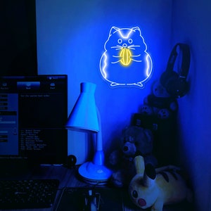 Hamster Gift Neon Sign, Animal Neon Sign, Hamster Lover Gift, LED Neon ...