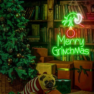 Custom Merry Grinchmas Neon Sign ,custom LED Grinch Neon Sign, Neon ...