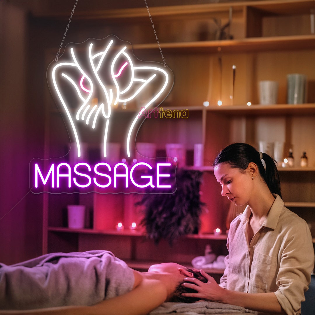 Body Massage Neon Sign, Massage Neon Sign, Spa Neon Sign, Spa Decor ...