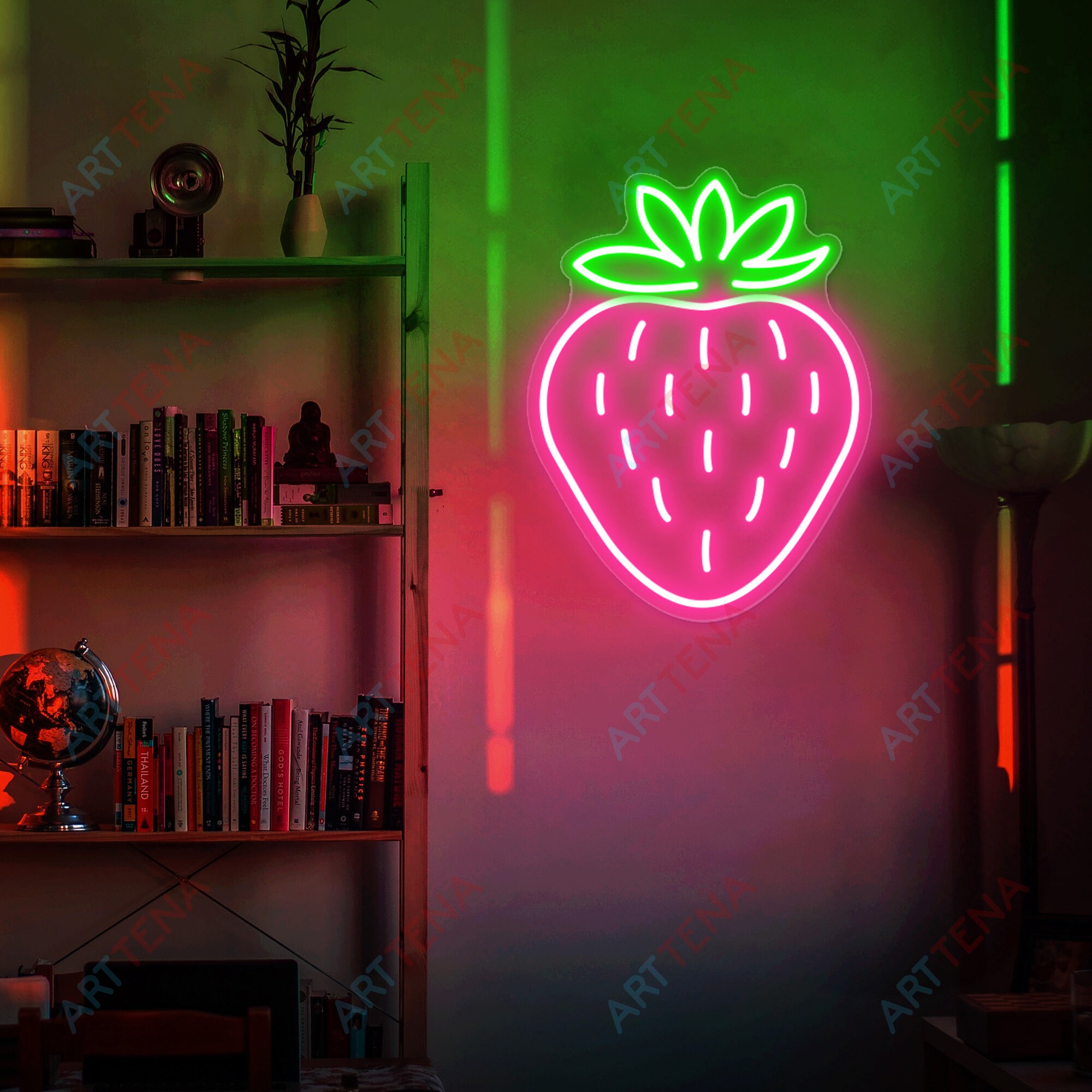Strawberry Neon Sign,berry Led Light Kitchen Decor,custom Strawberries ...