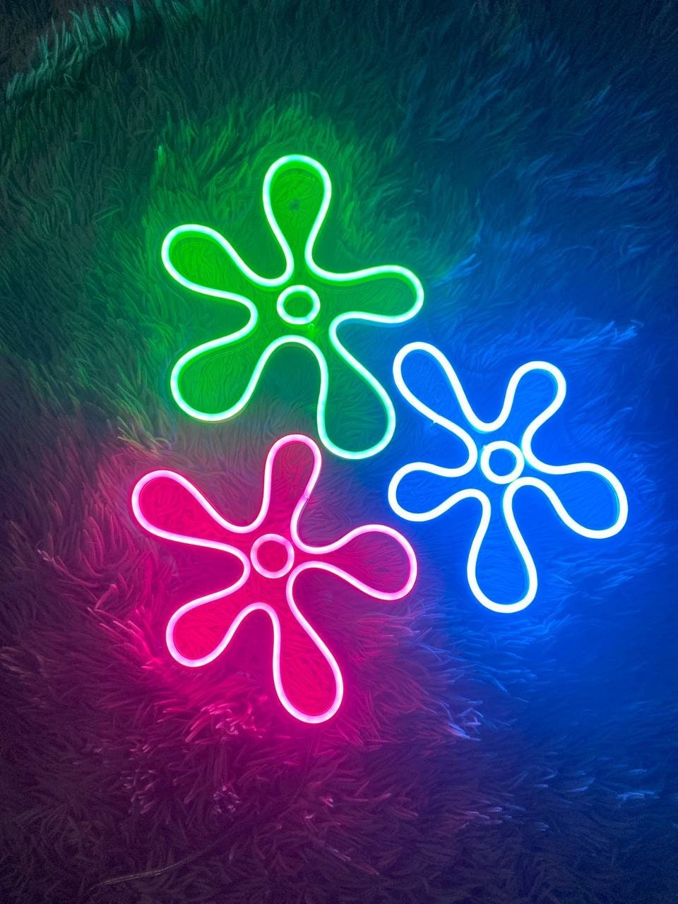 Popping Flowers Neon Sign Spongebob Flower Neon Sign Led - Etsy